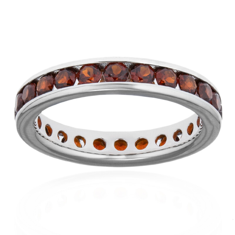Anspruchsvoller Granat Sterling Silber Ring