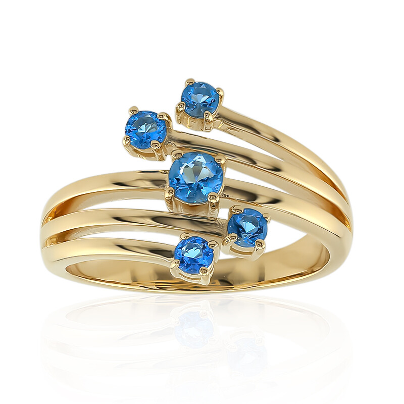 Anspruchsvoller deutscher Haüyn 9K Gold Ring, 0,315ct