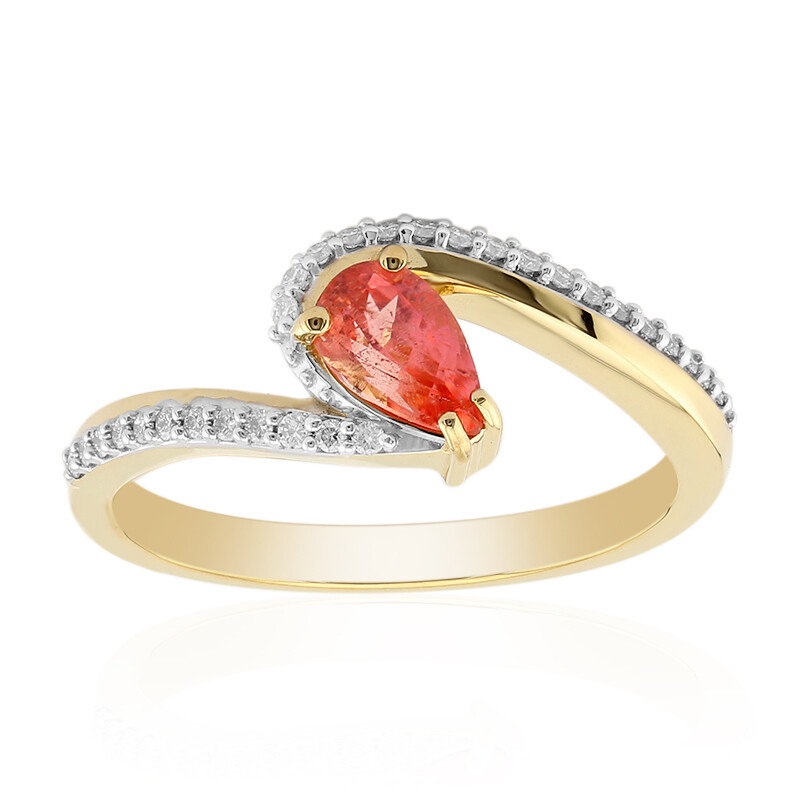 Schicker 0,425ct Väyrynenit 18K Gold Ring, Pakistan