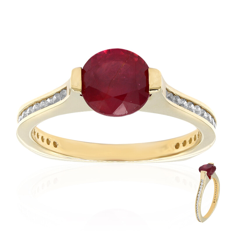 Mosambik-Rubin-Goldring-3690BE | Juwelo Schmuck