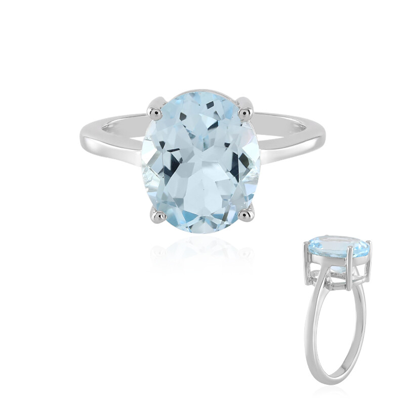 Himmelblauer Topas-Silberring-7601GP | Juwelo Schmuck