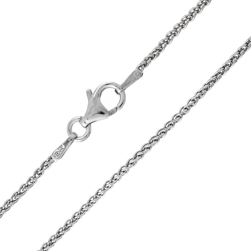 Klassische 925 Sterling Silber Seilkette, 50cm