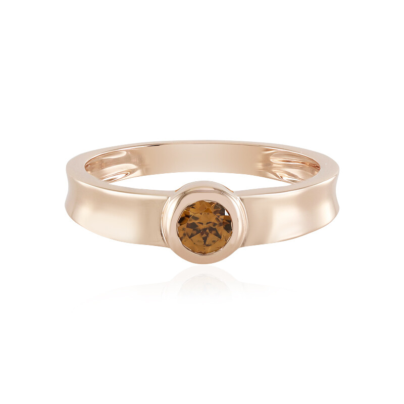 Oranger Zirkon-Goldring-4288ND | Juwelo Schmuck