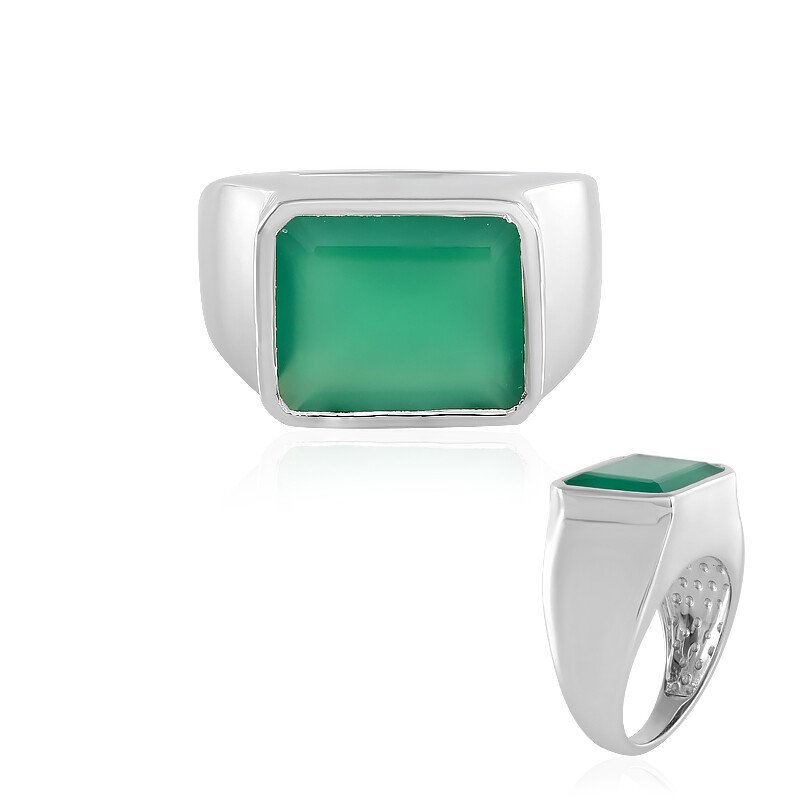 Grüner Onyx-Silberring-3324WQ | Juwelo Schmuck