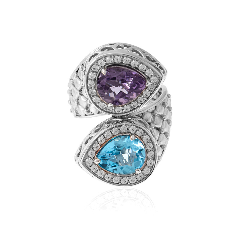 Edelstein-Silberring (Dallas Prince Designs)-1505XD | Juwelo Schmuck