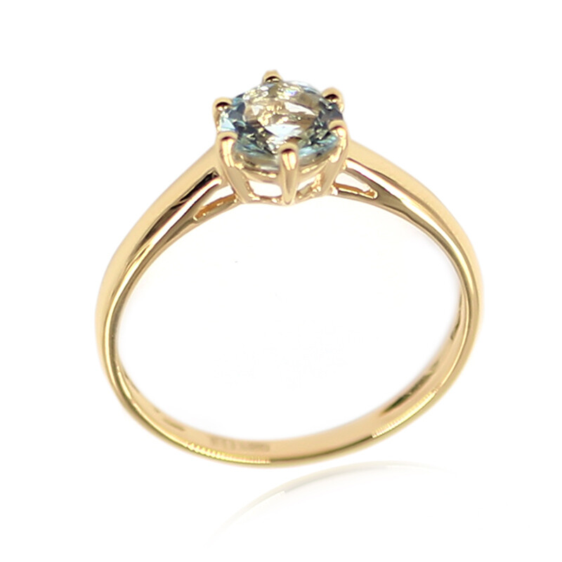 Aquamarin-Goldring-1490XJ | Juwelo Schmuck