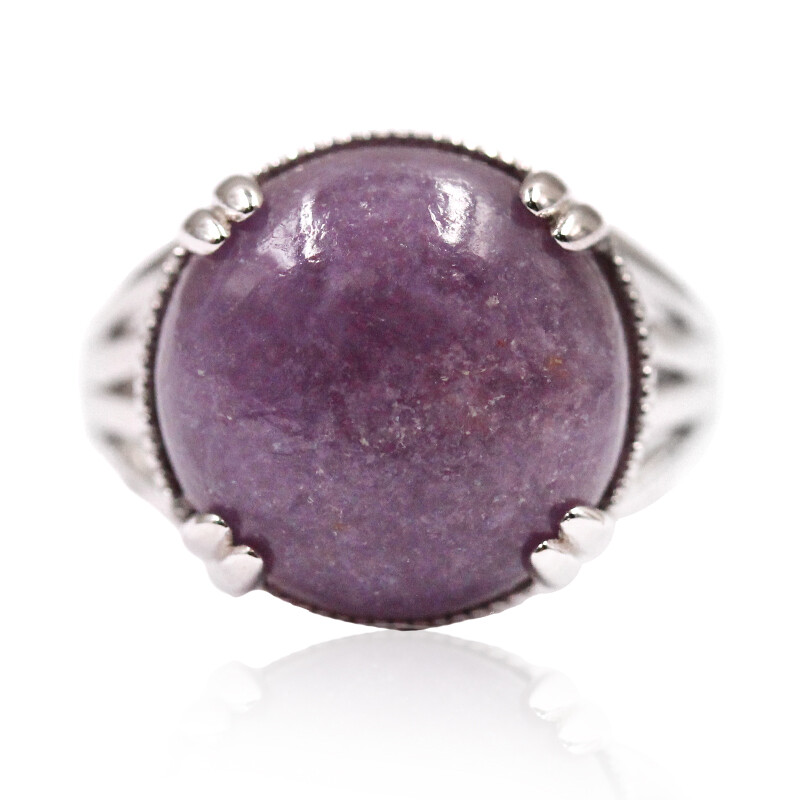 Lepidolite ring store