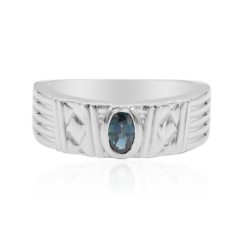 Blauer Saphir-Silberring (VIENNA 1903)-8801RH | Juwelo Schmuck