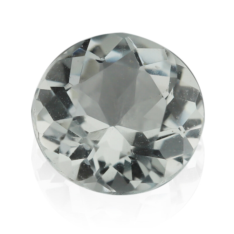 Brasilianischer 1,05ct Rundschliff Aquamarin Edelstein