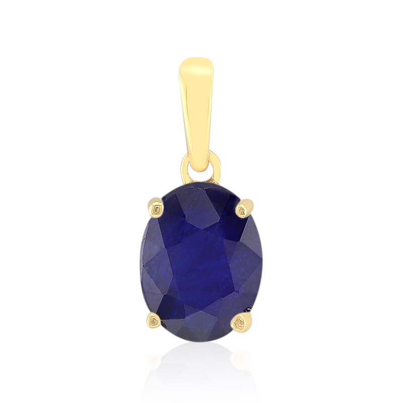 Madagaskar Blauer Saphir 9K Gold Anhänger, 1,63ct