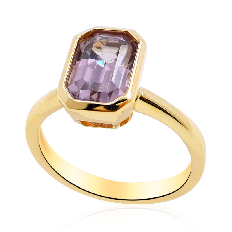Pinkfarbener Diaspor-Goldring (AMAYANI)-8412NY | Juwelo Schmuck